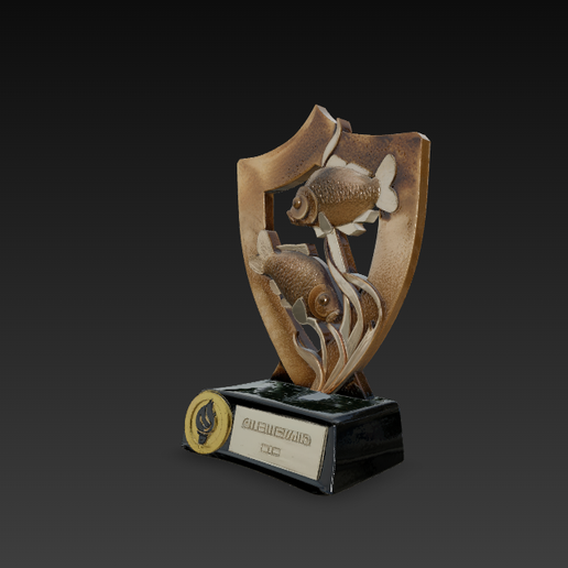 🎣 FISHING TROPHY 3・ STL File for 3D printing・Cults