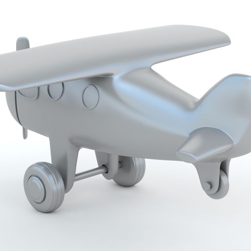 🛩️ Toy Red Plane・ STL File for 3D printing・Cults