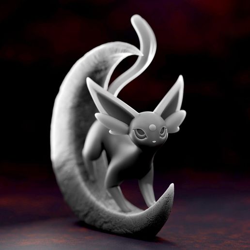 🌙 Moon Espeon・ STL File for 3D printing・Cults