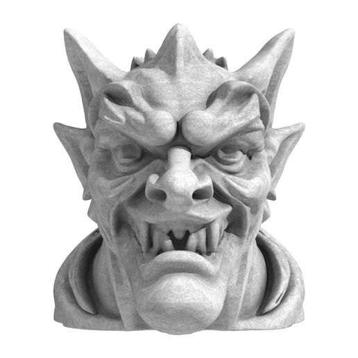 🐉 Gargoyle Head 06・ STL File for 3D printing・Cults
