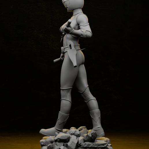 👾 Yellow Ranger・ STL File for 3D printing・Cults