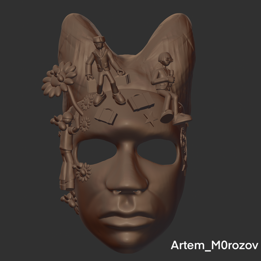 🎨 Chromakopia Mask X Tyler, the Creator Eras・ 3D File for 3D printing・Cults