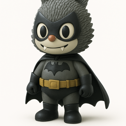 🗿 Labubu Batman – 3D Printable Fan Figurine・Бесплатный STL для 3D ...