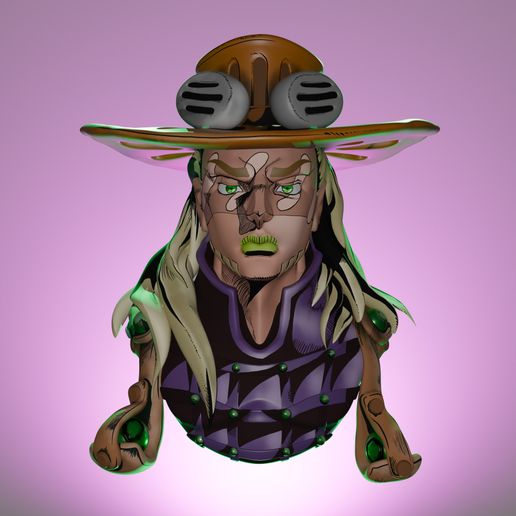 STL file Gyro Zeppeli bust 👤 ・3D print design to download・Cults