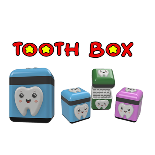 STL file Elegant 2-Part Tooth Box with Compartments and Customizable ...