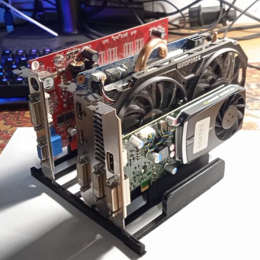 🃏 PCIe and AGP expansion cards holder・ STL File for 3D printing and ...