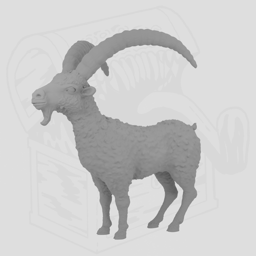 🐐 Goat Miniature・ STL File for 3D printing・Cults