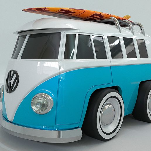 🚗 VW Combi・ STL File for 3D printing・Cults