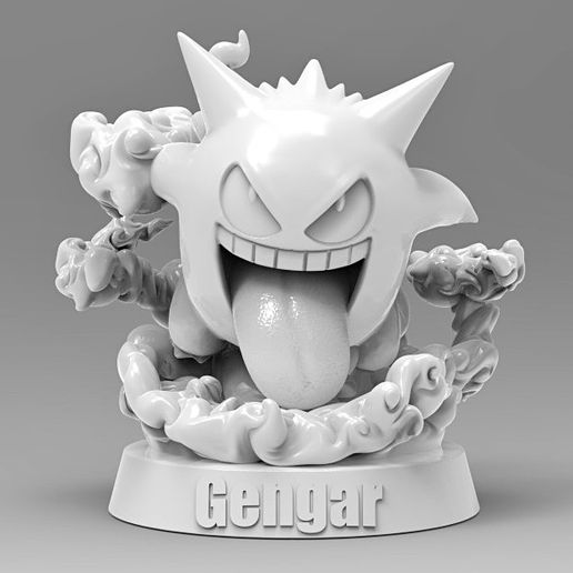 🐉 Gengar 3D Pokemon Model・ STL File for 3D printing・Cults