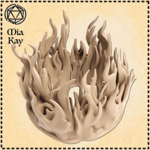 STL file Fire Ring - Supportless 🔥 ・Model to download and 3D print・Cults