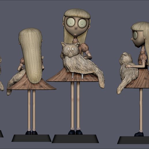 👧 Weird Girl - Frankenweenie・ STL File for 3D printing・Cults