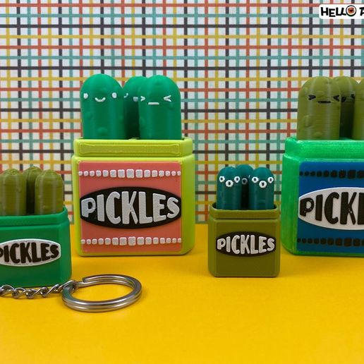 👌 Juguete Clicker Fidget Pickles・Archivo 3MF para Impresión 3D・Cults