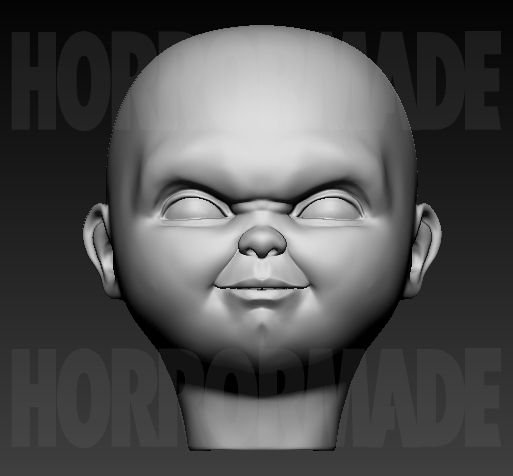 🎬 Chucky head movie version 3・ STL File for 3D printing・Cults