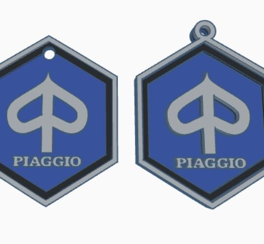 STL file Piaggio logo key ring 🔑 ・3D printable model to download・Cults