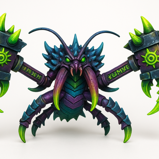 👹 Obsidian Scourge Monster・Free STL File for 3D printing・Cults