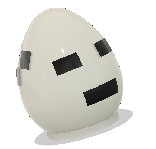🏦 Ghast Minecraft Piggy Bank Egg・ STL File for 3D printing・Cults
