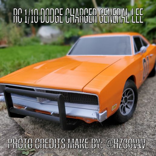 🚁 RC 1/10 GENERAL LEE・ 3D File for 3D printing・Cults