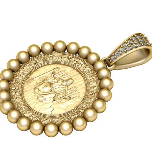 3D file JESUS COIN PENDANT 3D PRINTABLE MODEL ️ ・3D printable model to ...