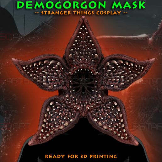 Archivo 3D Demogorgon Head Decoration and Wearable - Stranger Things Cosplay 👾 ・Objeto de ...