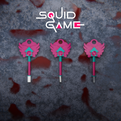 🦑 Squid Game Season 3 (The Winged Key)・ STL File for 3D printing・Cults