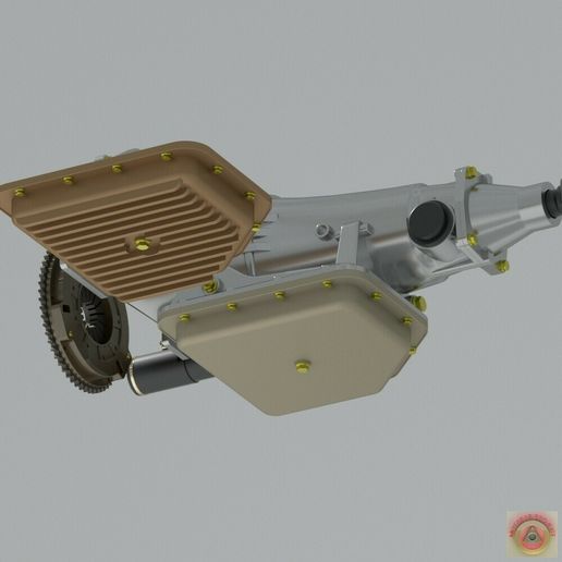 💭 GM TH350 - GEARBOX for Chevy 235 Stovebolt・ STL File for 3D printing ...