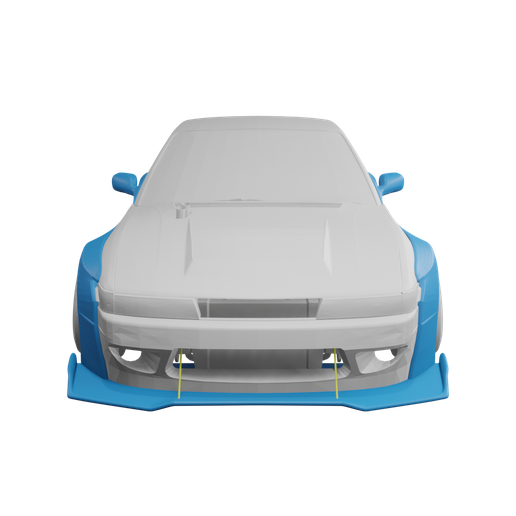 🚗 NISSAN SILVIA S13 BODYKIT V3・ STL File for 3D printing・Cults