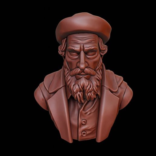 👤 John Cabot Bust・ 3D File for 3D printing・Cults