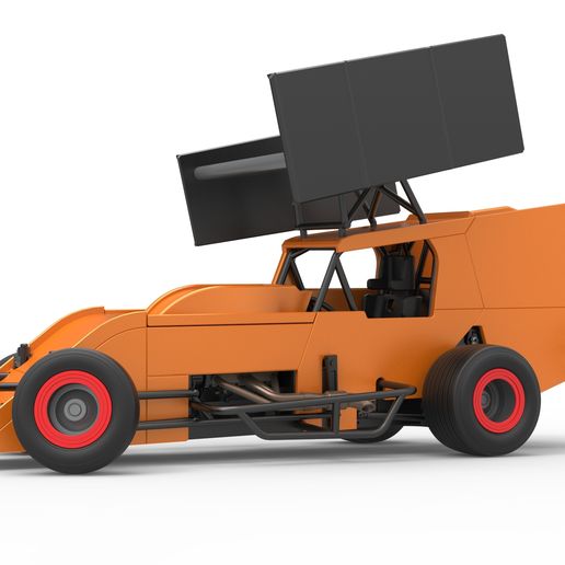 🪶 Southern Wing Modified Stock car while turning Scale 1:25・ 3D File ...