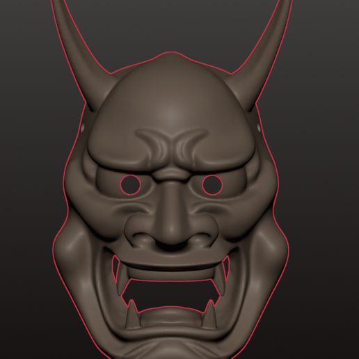 🐍 Traditional mask ja snake・ OBJ File for 3D printing・Cults