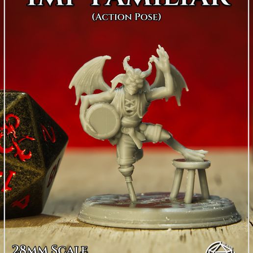 🦸 Imp Familiar (Action)・ STL File for 3D printing・Cults