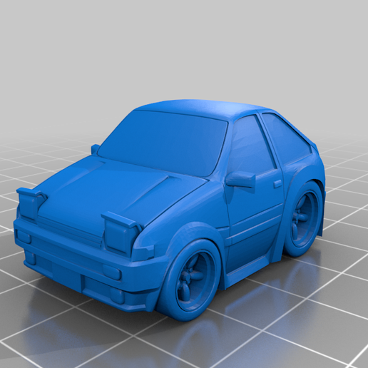 🚗 TOYOTA AE86 TRUENO・Free STL File for ・Cults