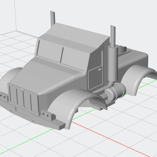 STL file Kenworth-C81 turbo racing 🚚 ・Model to download and 3D print・Cults