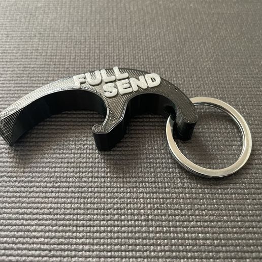 🍺 Full Send Shotgun Tool STL – Beer Can Chug Tool Keychain 3D Print ...