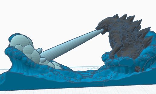 🚗 Godzilla Derby Car top・Free STL File for 3D printing・Cults