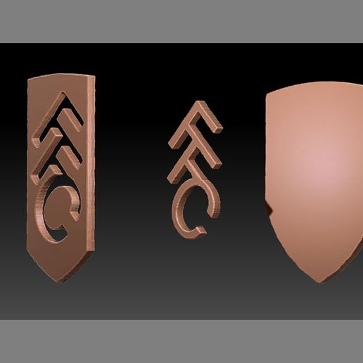 3D file Premier League Fulham keychan badge printable and renderable 📛 ...