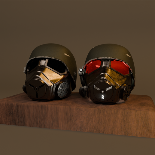 Archivo STL gratuito Fallout | NCR Ranger Helmet/Mask (New Vegas) 🆕 ...