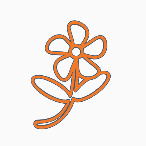 💐 Flower 2D Wall Art・Free STL File for 3D printing and CNC machining ...