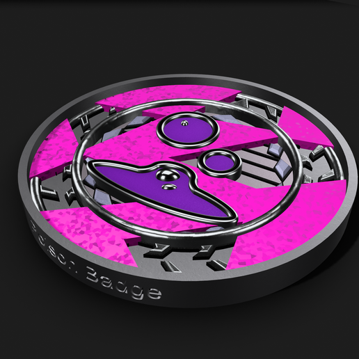 📛 Poison Badge Paldea Atticus Pokemon Team Star・ STL File for ・Cults