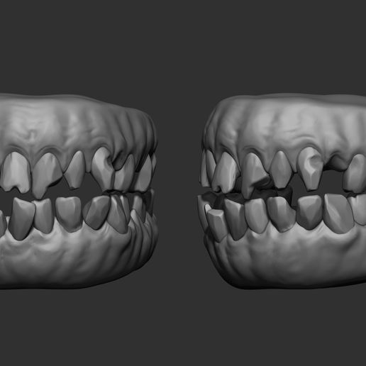 👹 21 Creature + Monster Teeth・ 3D File for ・Cults