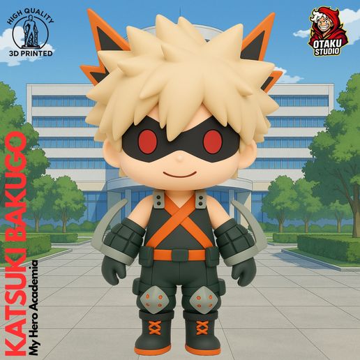 🎨 Chibi Katsuki Bakugo - My Hero Academia Fan Art 3D Model・ STL File ...