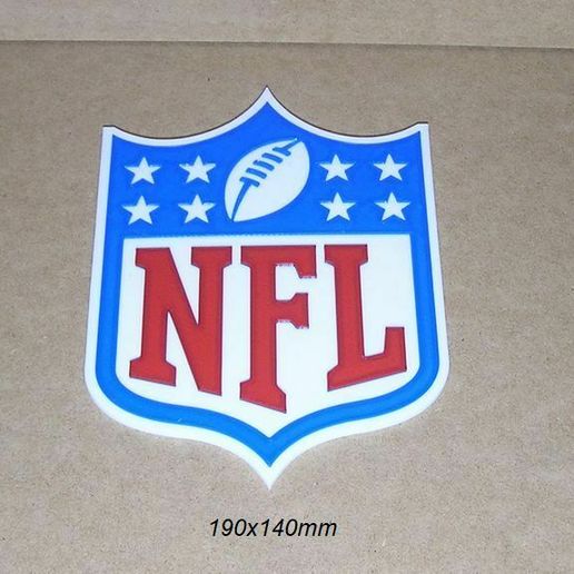 🛡️ NFL, shield, sign, signboard, sign, logo, logo, print3d, teams ...