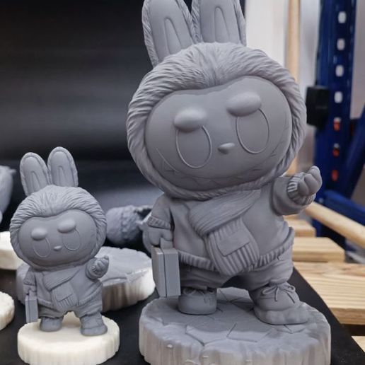 🎲 cute labubu character 4・ STL File for 3D printing and CNC machining ...