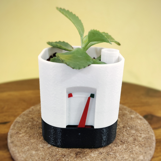 🪴Self watering flower pot with water level Indicator・ 3MF File for 3D ...