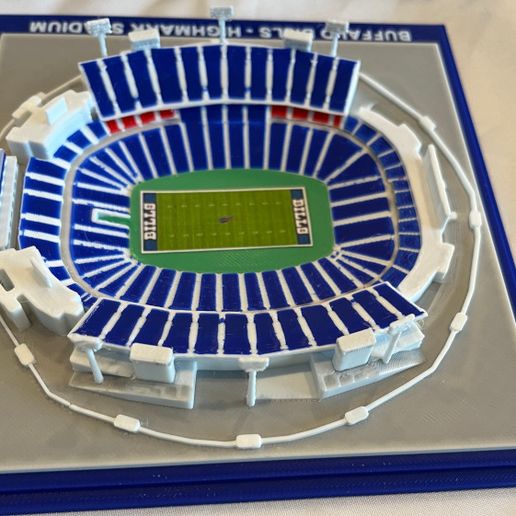 Archivo STL BUFFALO BILLS - HIGHMARK STADIUM 🏟️ (3MF)・Modelo de ...