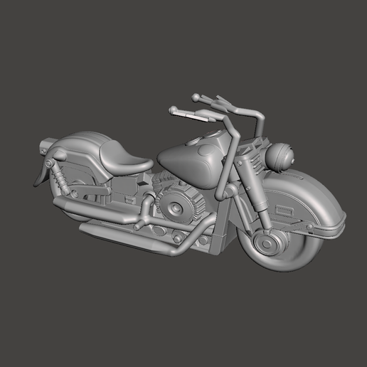 🎨 FAN ART Terminator 2 MOTORCYCLE retro・ OBJ File for 3D printing・Cults