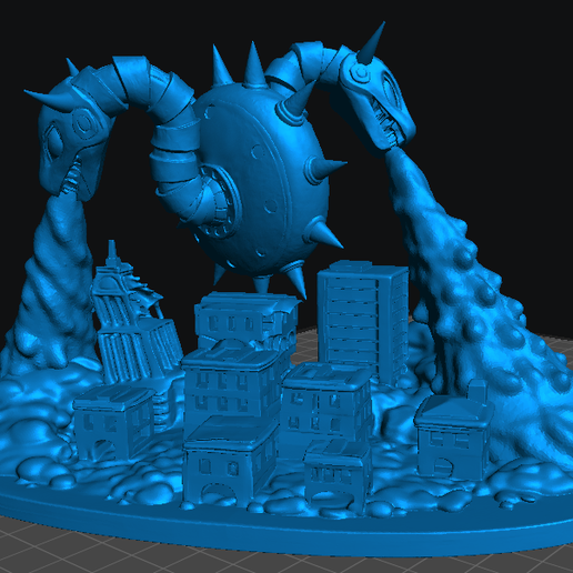 🏙️ Goldorak Golgoth Goru-Goru ville・Fichier STL pour Impression 3D・Cults
