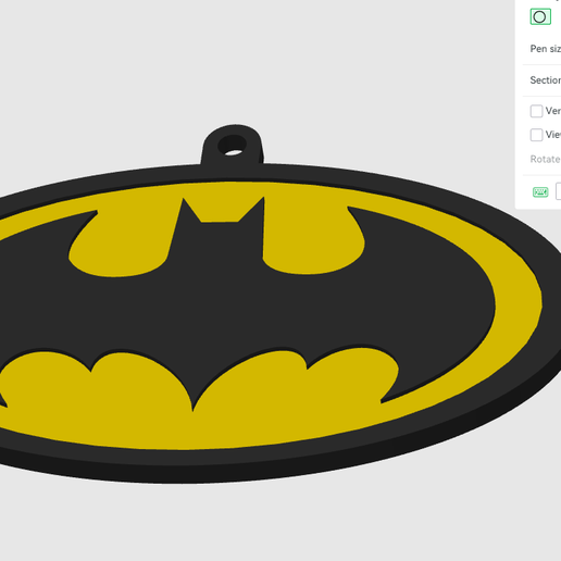 STL file Batman symbol double-sided keychain (pre-painted) 🗝️ (3MF)・3D ...