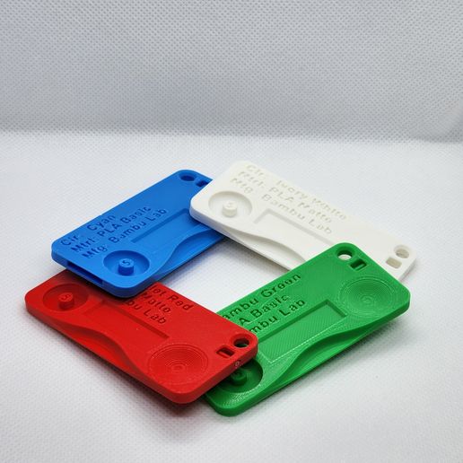 🪢 Filament Color Swatches・Archivo STL Gratis para Impresión 3D・Cults