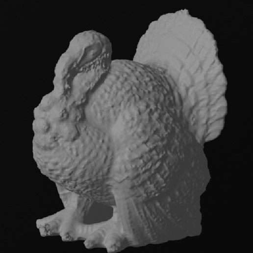 🦃 Turkey high resolution scan・ STL File for 3D printing・Cults