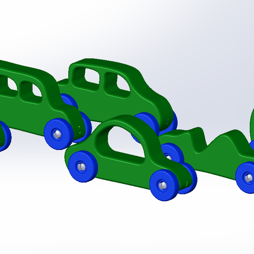 🚗 6 Car Design Wide Wheel Cars STL File for 3D Printing | Montessori ...